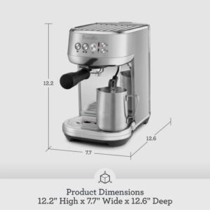 Breville Bambino Plus Espresso Machine,64 Fluid Ounces, Brushed Stainless Steel, BES500BSS