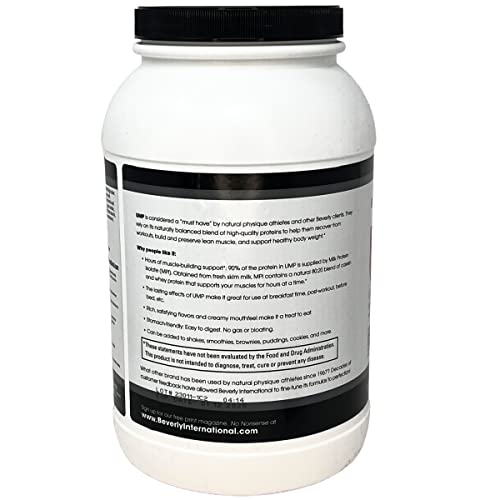 Beverly International UMP Protein Powder, Vanilla. Unique Whey-Casein Ratio Builds Lean Muscle. Easy to Digest. No Bloat. (32.8 oz) 2lb .8 oz