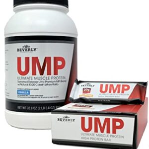 Beverly International UMP Protein Powder, Vanilla. Unique Whey-Casein Ratio Builds Lean Muscle. Easy to Digest. No Bloat. (32.8 oz) 2lb .8 oz