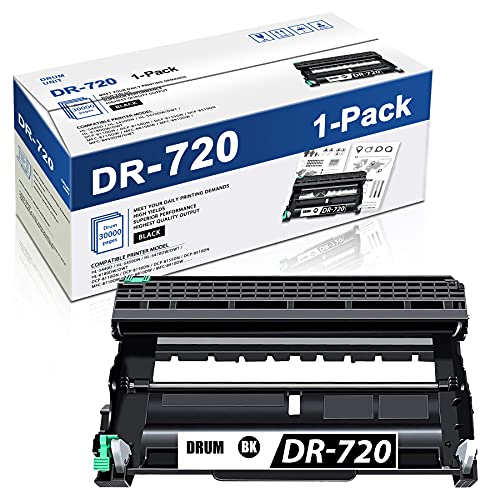 MaxColor DR720 1 PackBlack Compatible DR720 Drum Unit Toner Not Included Replacement for Brother hl5450DN 5470DWDWT DCP8110DN 8150DN MFC8710DW 8810DW 8910DW Printer Drum Unit