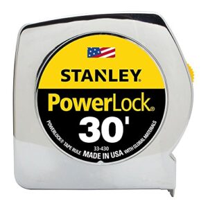 stanley powerlock tape measure, 30-foot (33-430)