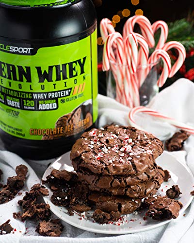 Musclesport Lean Whey Revolution™ Protein Powder - Whey Protein Isolate - Low Calorie, Low Carb, Low Fat, Incredible Flavors - 25g Protein per Scoop - 2lb Chocolate Ice Cream