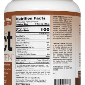 PEScience Select Cafe Protein, Caramel Macchiato, 20 Servings, Coffee Flavored Whey and Casein Blend