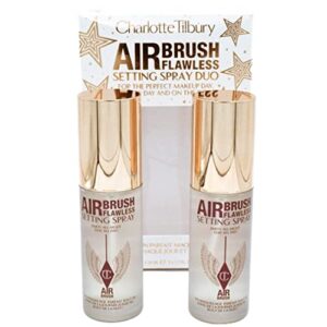 charlotte tilbury air brush flawless setting spray duo set – 2x 1.1 oz