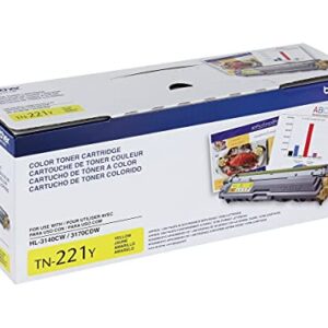 Brother Tn221y Tn221y Toner, Yellow