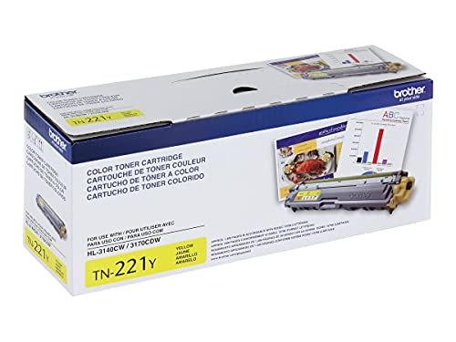 Brother Tn221y Tn221y Toner, Yellow