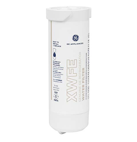 GE XWFE Refrigerator Water Filter | Certified to Reduce Lead, Sulfur, and 50+ Other Impurities | Replace Every 6 Months for Best Results | Pack of 1