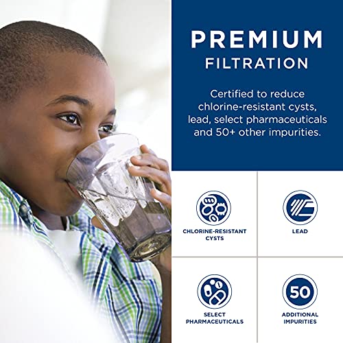 GE XWFE Refrigerator Water Filter | Certified to Reduce Lead, Sulfur, and 50+ Other Impurities | Replace Every 6 Months for Best Results | Pack of 1