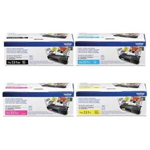 brother tn331 oem toner set black cyan magenta yellow