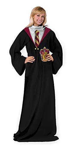 Northwest Comfy Throw Blanket with Sleeves, 48 x 71 Inches, Gryffindor Rules