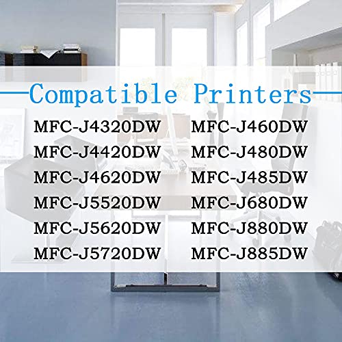 ColorPrint Compatible LC-203 Ink Cartridge Replacement for Brother LC203XL LC203 LC-203XL Used for MFC-J4320DW MFC-J4420DW MFC-J4620DW MFC-J5520DW MFC-J5620DW MFC-J5720DW Printer (5-Pack, 5X Yellow)