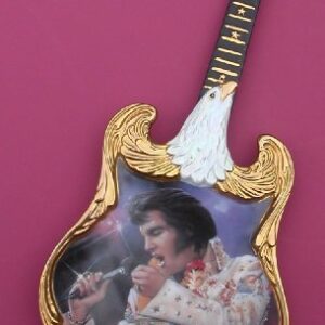 Elvis Presley - 1973, Aloha From Hawaii (Entertainer of the Century #1) Bradford Exchange Limited Edition Guitar Plate