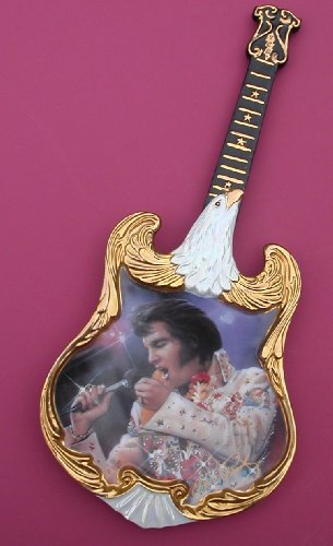 Elvis Presley - 1973, Aloha From Hawaii (Entertainer of the Century #1) Bradford Exchange Limited Edition Guitar Plate