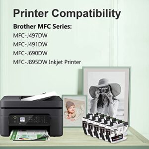 MS DEER Compatible LC3013 BK Ink Cartridges Replacement for Brother Ink Cartridges LC 3013 LC3011 3011 LC3013BK for MFC-J895DW MFC-J497DW MFC-J491DW MFC-J690DW Printer 5 Black