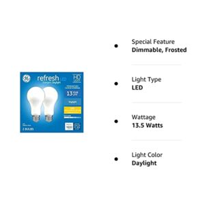 GE Refresh 100-Watt EQ A21 Daylight Dimmable LED Light Bulb (2-Pack)