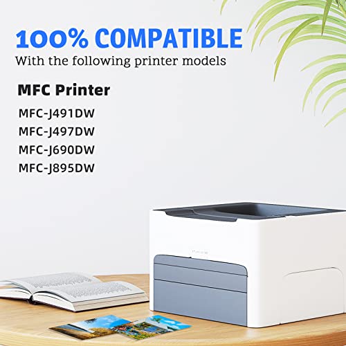 LC3013 Compatible Replacement for Brother LC3013 LC3011 3013 3011 Ink Cartridges Work with MFC-J491DW MFC-J497DW MFC-J690DW MFC-J895DW Printer（4BK,2C,2M,2Y,10Packs）