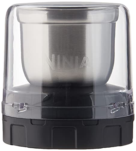 Ninja XSKGRINDER Foodi Coffee and Spice Grinder, Pulverize Through Tough Spices, 12-Tbsp. Capacity, Stainless Steel and Black