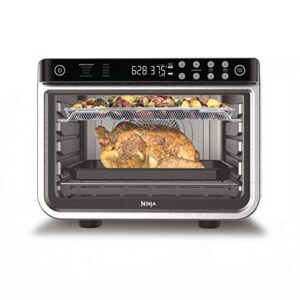 ninja dt201 foodi 10-in-1 xl pro air fry digital countertop convection toaster oven with dehydrate and reheat, 1800 watts, stainless steel finish