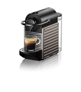 nespresso bec430ttn pixie espresso machine, 24 ounces by breville, titan