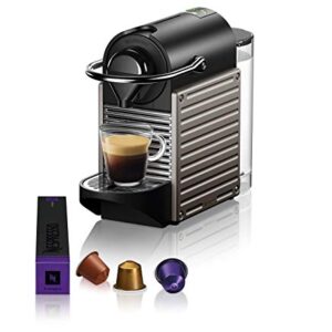 Nespresso BEC430TTN Pixie Espresso Machine, 24 ounces by Breville, Titan