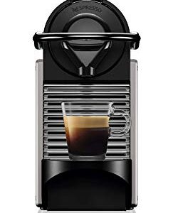 Nespresso BEC430TTN Pixie Espresso Machine, 24 ounces by Breville, Titan