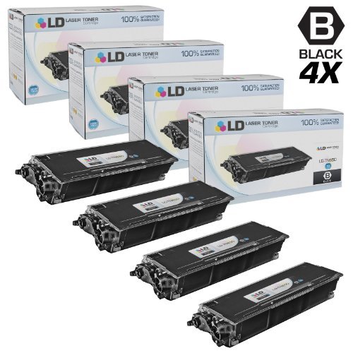 LD Compatible Toner Cartridge Replacement for Brother TN650 High Yield (Black, 4-Pack)