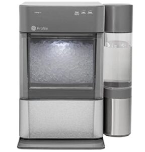 ge profile opal | countertop nugget ice maker w/ 1 gal sidetank | 2.0xl version | ice machine with wifi connectivity | stainless steel