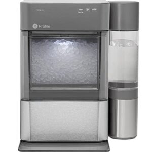 GE Profile Opal | Countertop Nugget Ice Maker w/ 1 gal sidetank | 2.0XL Version | Ice Machine with WiFi Connectivity | Stainless Steel