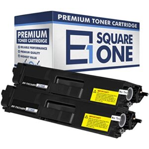 esquareone compatible high yield toner cartridge replacement for brother tn336bk tn331bk (black, 2-pack)