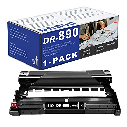 INDI 1 Pack DR-890 DR890 Black Drum Unit Replacement for Brother HL-L6250DW L6400DW L6400DWT MFC-L6750DW L6900DW Printer(Toner is not Included).