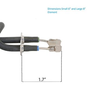 KITCHEN BASICS 101 WB30M1 WB30M2 Replacement Range Stove Top Surface Element Burner Kit for GE and Hotpoint, 4 Pack Includes 2 WB30M1 (6") and 2 WB30M2 (8"), 2912, 340523, 243867, WB30M0001