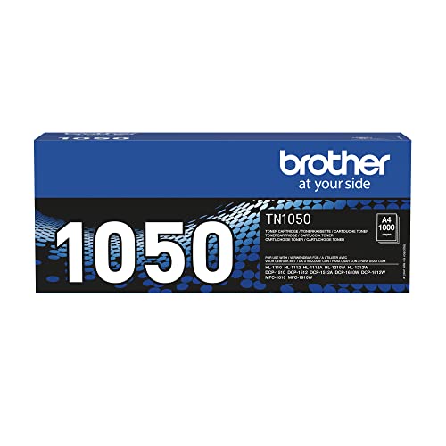 Brother TN-1050 Toner Cartridge, Black, Single Pack, Standard Yield, Includes 1 x Toner Cartridge, Brother Genuine Supplies