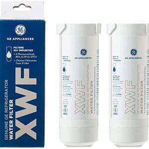 XWF refrigerator water filter Compatible with GE XWFE water filters (2 PACK)