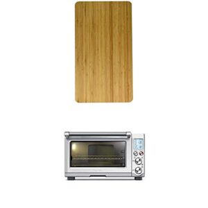 breville bov845bss smart oven pro convection toaster oven with element iq, 1800 w, stainless steel and breville bov800cb bamboo cutting board for use with the bov800xl smart oven bundle