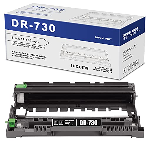 ALLU 1 Pack Black Compatible DR730 DR-730 Drum Unit Replacement for Brother DCP-L2550DW MFC-L2710DW L2750DW L2750DWXL Printer Drum.