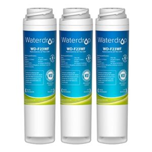 waterdrop gswf refrigerator water filter, replacement for ge® gswf smart water 238c2334p001, kenmore 46-9914, 469914, 9914, 3 filters