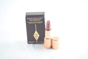 charlotte tilbury matte revolution lipstick pillow talk travel mini size 0.03 oz