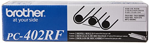 Brother Printers 2 Refill Rolls For Use IN PC402 Ppf-560 580Mc MFC-660Mc