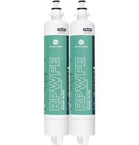 ge rpwfe replacement refrigerator water filter – general electric rpwfe refrigerator water filter – ge rpwfe refrigerator water filter, white green, pack of 2 – (2-pack)