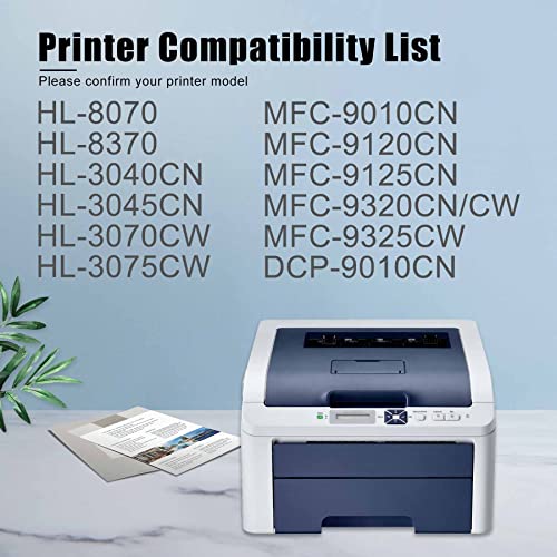 MOLIMER TN210 TN-210 Toner Cartridge Compatible Replacement for Brother TN-210 Toner HL-3040CN HL-3045CN HL-3070CW HL-3075CW HL-8070 MFC-9010CN MFC-9120CN MFC-9125CN Printer (BK/C/M/Y, 4 Pack)