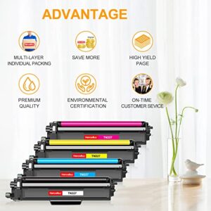 HenceBuy Compatible TN227 Toner Cartridge Replacement for Brother TN-227 TN223 Use with Brother HL-L3210CW HL-L3270CDW HL-L3290CDW MFC-L3750CDW MFC-L3710CW Printer (4 Pack, Black/Cyan/Yellow/Magenta)