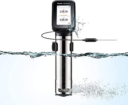 Breville Polyscience HydroPro Plus Sous Vide Immersion Circulator, 1450 Watt, Bluetooth, Stainless, CSV750PSS1BUC1