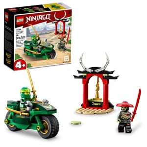 lego ninjago lloyd’s ninja street bike 71788, motorbike toy for preschool kids 4 plus years old, easy-to-build beginners learning set for juniors, gift idea