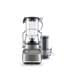 breville bjb615shy the 3x bluicer blender & juicer in one, smoked hickory