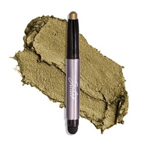 julep eyeshadow 101 crème to powder waterproof eyeshadow stick, khaki green shimmer