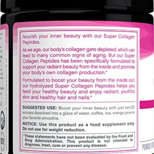 NeoCell Super Collagen Powder, 10g Collagen Peptides per Serving, Gluten Free, Keto Friendly, Non-GMO, Grass Fed, Paleo Friendly, Healthy Hair, Skin, Nails & Joints, Unflavored, 7 Oz