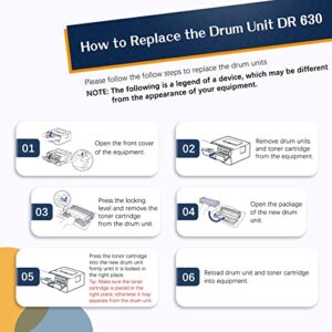 Colorking Compatible Drum Unit Replacement for Brother DR630 DR-630 for HL-L2300D HL-L2320D HL-L2380DW HL-L2340DW HL-L2305W HL-L2360DW DCP-L2540DW MFC-L2740DW MFC-L2720DW MFC-L2700DW Printer (2 Pack)