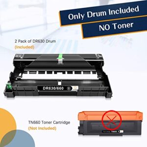 Colorking Compatible Drum Unit Replacement for Brother DR630 DR-630 for HL-L2300D HL-L2320D HL-L2380DW HL-L2340DW HL-L2305W HL-L2360DW DCP-L2540DW MFC-L2740DW MFC-L2720DW MFC-L2700DW Printer (2 Pack)