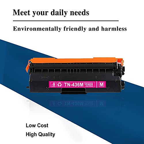 Indi 1 Pack TN436M TN-436M TN436 TN-436 Magenta Super High Yield Toner Cartridge Replacement for Brother HL-L8260CDW L9310CDWT L8360CDWT MFC-L8900CDW L9570CDW L8900CDW L8610CDW Printer.