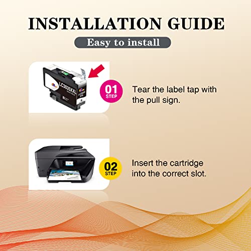 Clorisun LC3035 3035 LC3033 Ink Cartridge Replacement for Brother LC3035 3035 LC3033 3033 with MFC J995DW J805DW J815DW J995DWXL J805DWXL Printer (Black Cyan Magenta Yellow, 4-Pack)